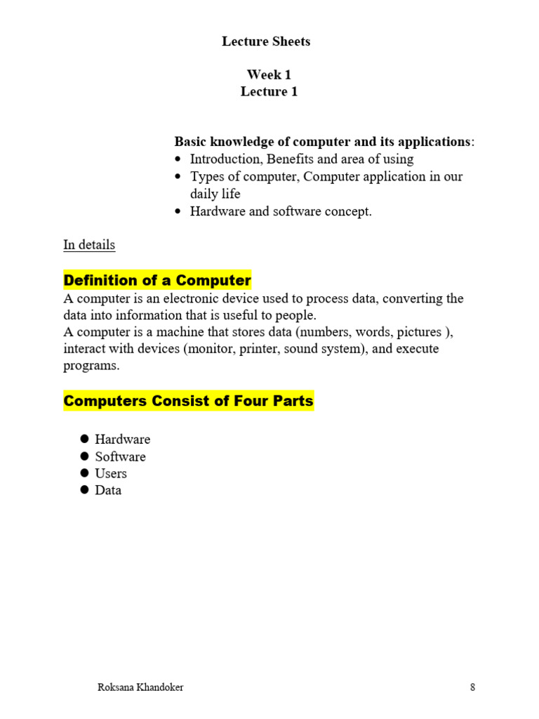 Lecture 1 To Lecture 5 | Download Free PDF | Computer Monitor | Computer Network