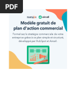 Modèle VIERGE de Plan D'action Commercial | PDF | Commercialisation | Business