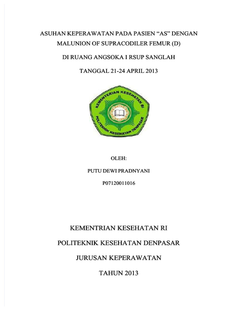 PDF Askep Malunion Compress | PDF