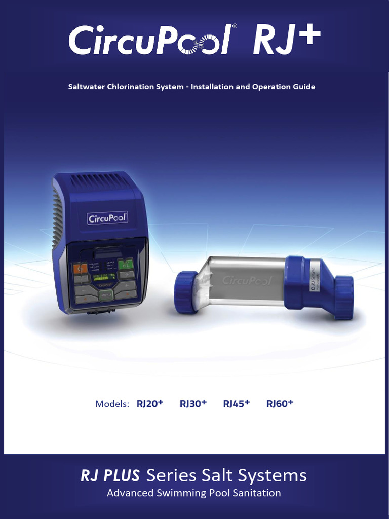 CircuPool RJ PLUS Manual | PDF | Sodium Chloride | Water