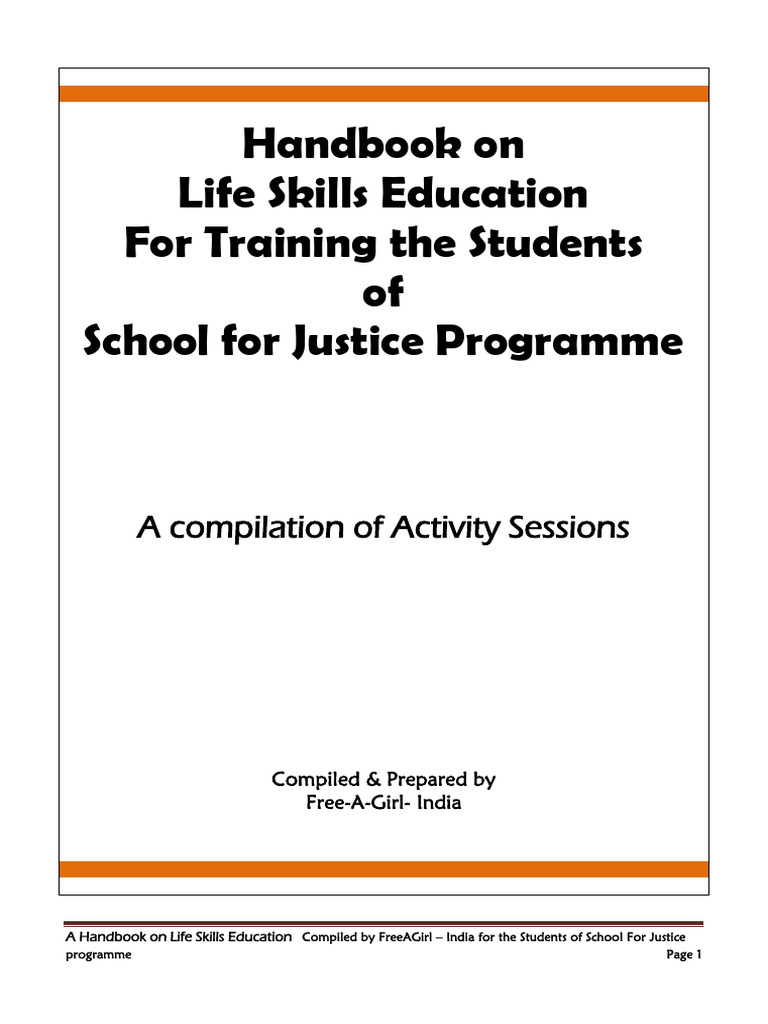 Life Skills Education Handbook for Students | PDF | Knowledge | Life Skills