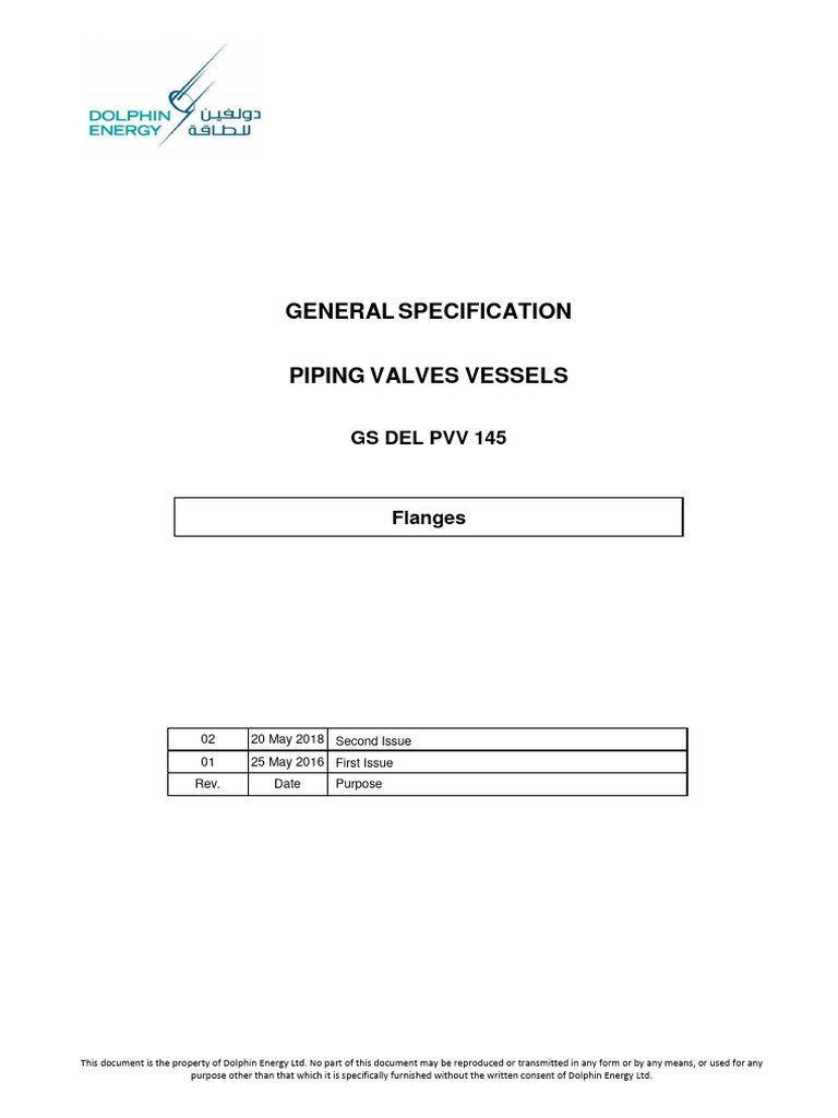 GS Del PVV 145 - Flanges | PDF | Pipe (Fluid Conveyance) | Steel