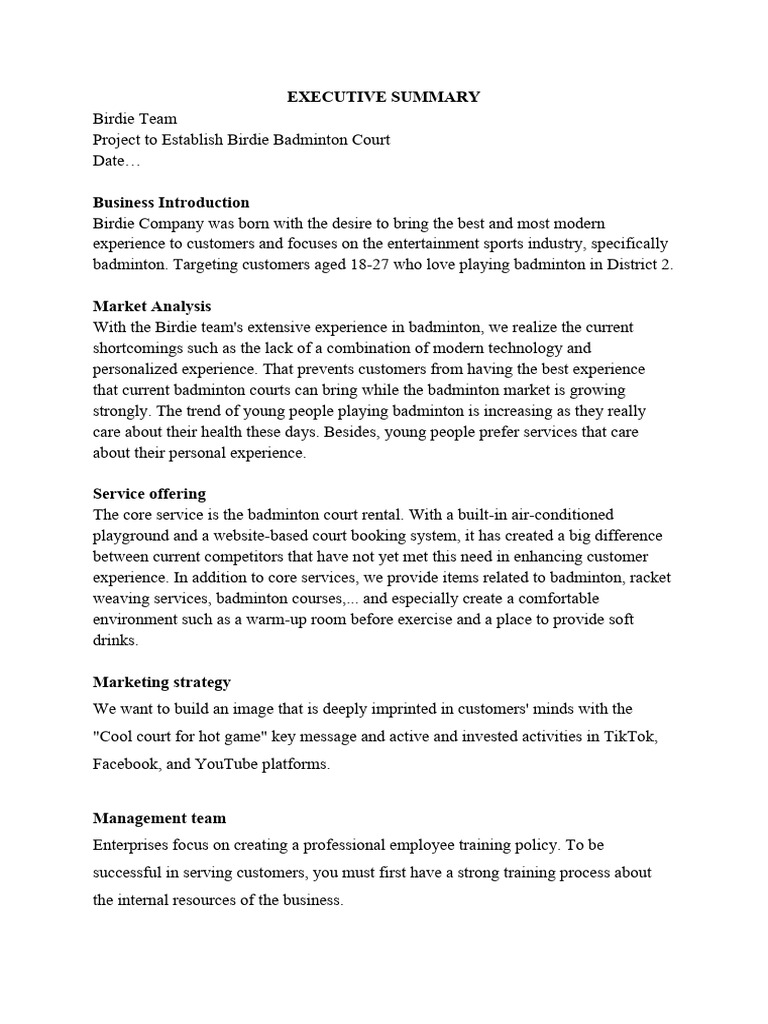 Executive Summary | PDF