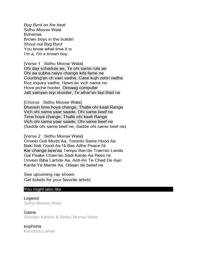 Byg Byrd On The Beat | PDF