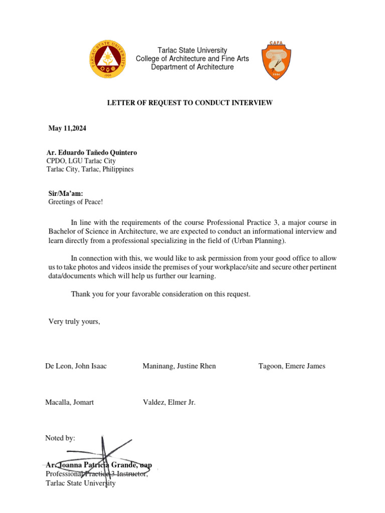 Letter 1-Endorsement Letter | PDF | Science & Mathematics