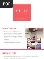 Duke Method for Bleeding Time Procedure | PDF