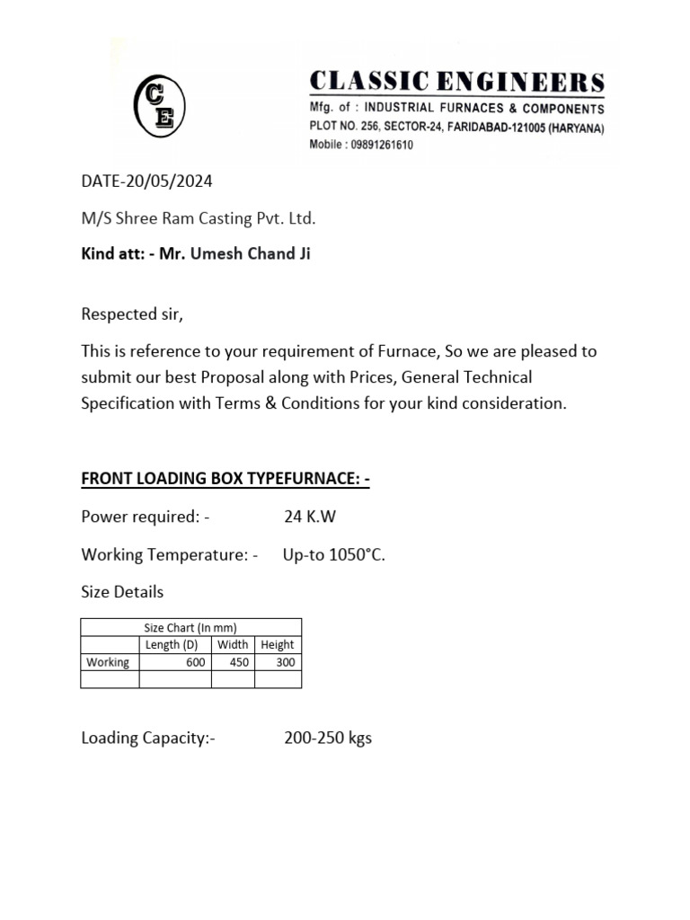 Box Type Furnace | PDF | Refractory | Secondary Sector Of The Economy
