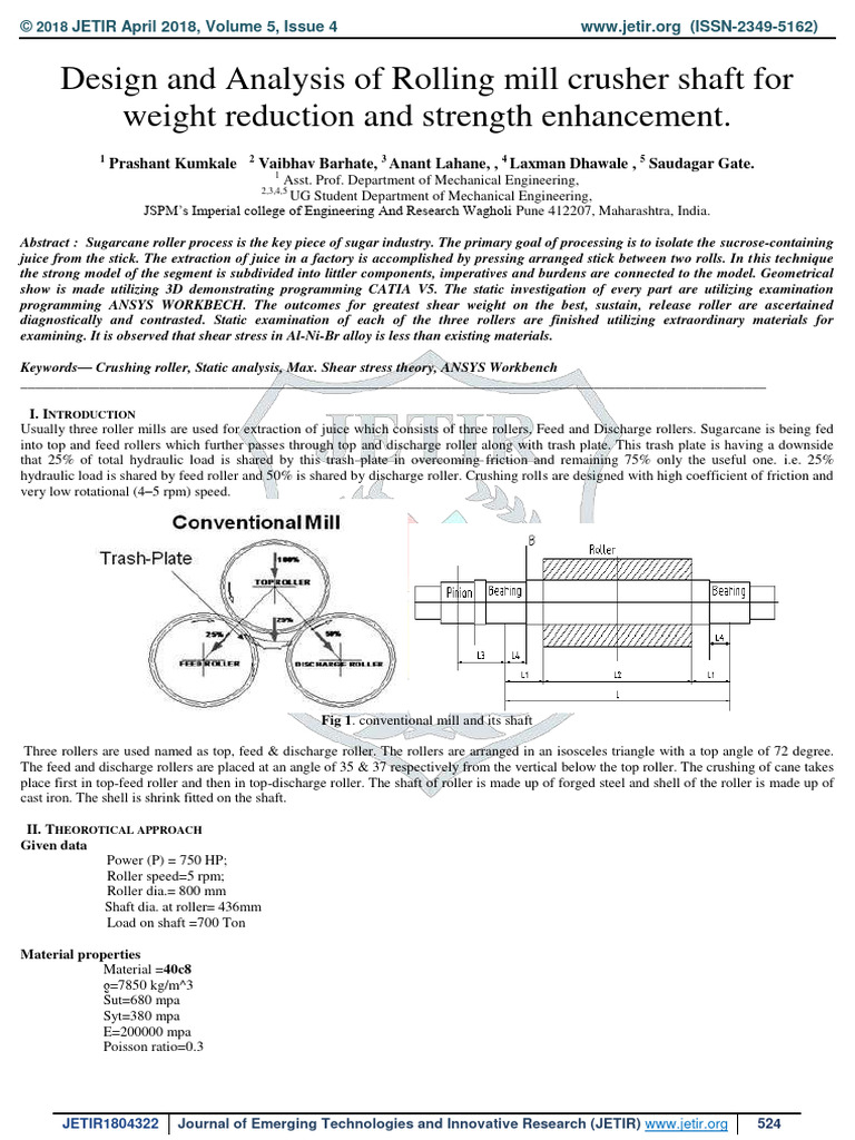 JETIR1804322 | PDF | Strength Of Materials | Stress (Mechanics)