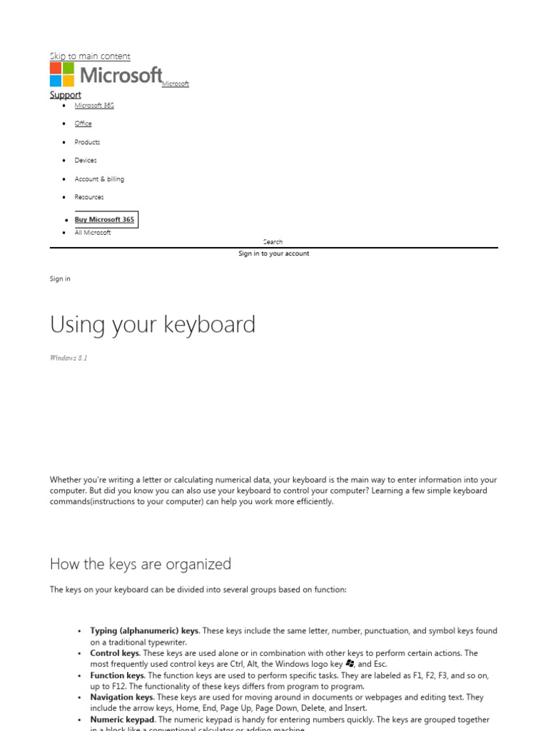 Keyboard Pdf Computer Keyboard Keyboard Shortcut