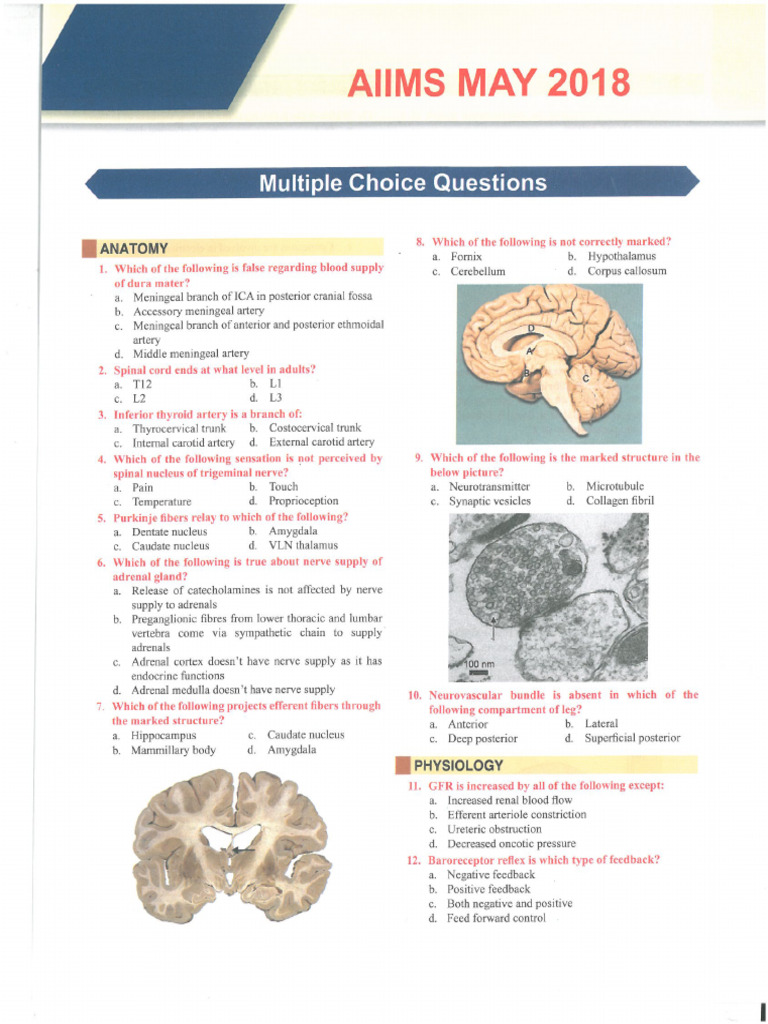 Aiims May 2018 | PDF