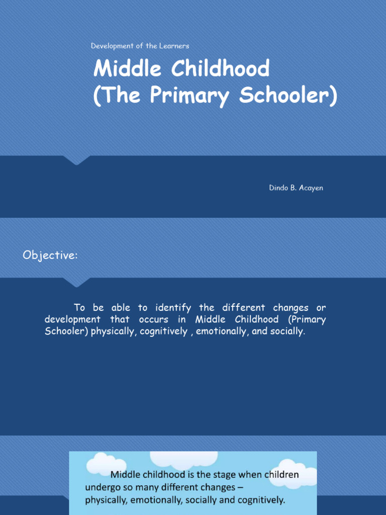 Middle Child Development | Download Free PDF | Schema (Psychology ...