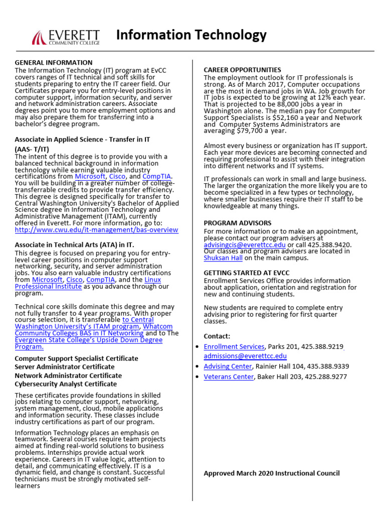 Information Technology Pdf Cisco Certifications System Administrator