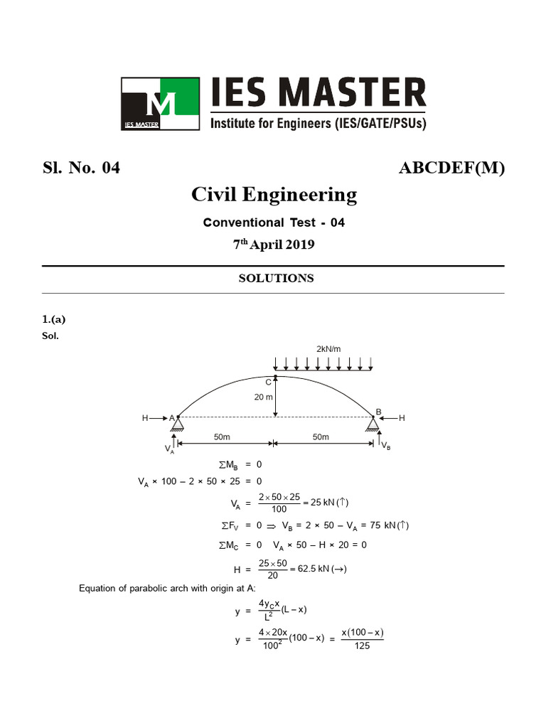 1554619814176-TEST-04 SOLUTIONS FINAL | PDF | Laminar Flow | Applied ...
