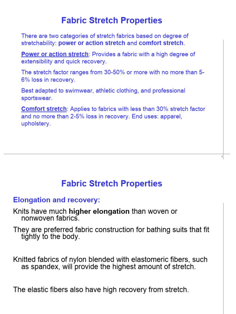 Dimensional Change | PDF | Textiles | Yarn