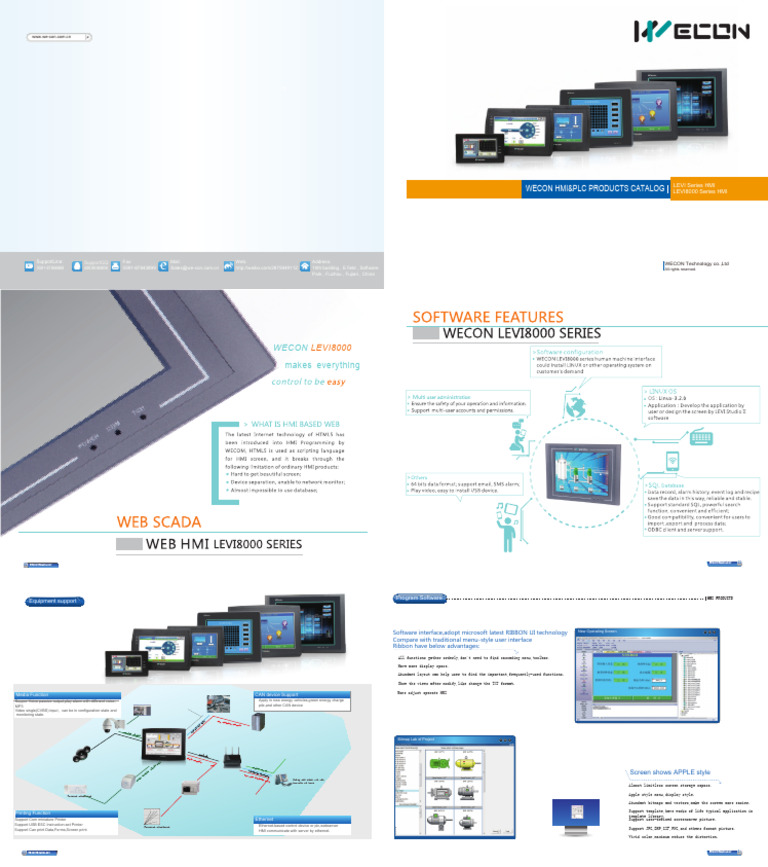 Wecon Levi Series HMI | PDF | User Interface | Programmable Logic Controller