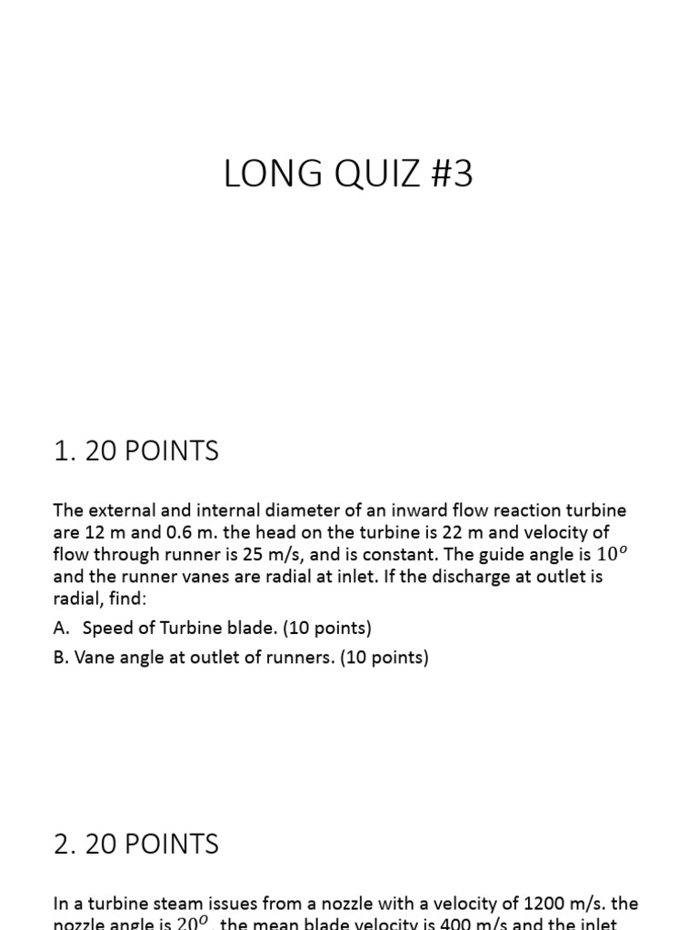 Long Quiz 3 A | PDF