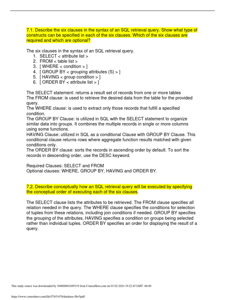 ch7 Review Questions | PDF | Table (Database) | Data Management Software ch7 Review Questions | PDF | Table (Database) | Data Management Software