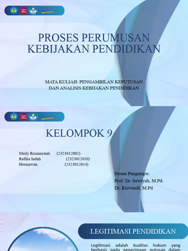 Proses Perumusan Kebijakan Pendidikan | PDF
