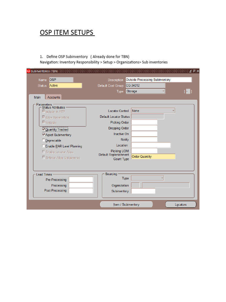 Define OSP Parts | PDF | Finance & Money Management | Computers