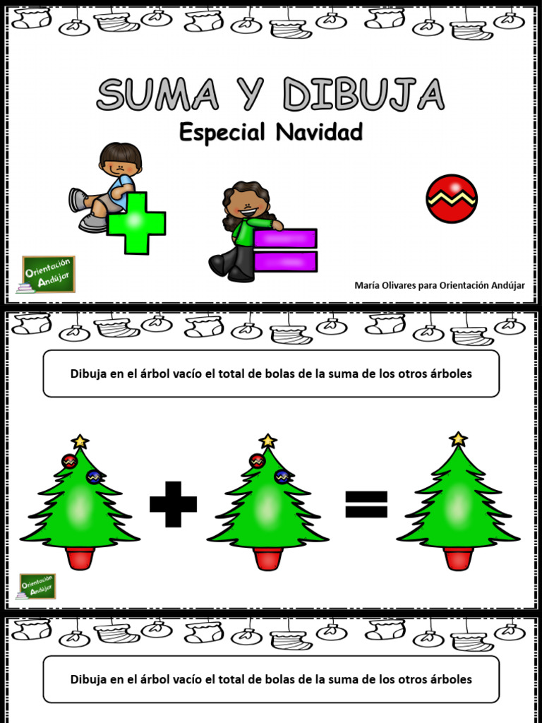 Sumas Bolas Navidad | PDF