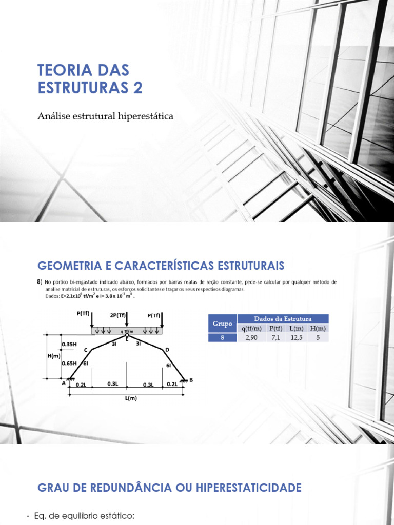 Análise Hiperestática com Método Matricial | PDF | Análise estrutural | Análise