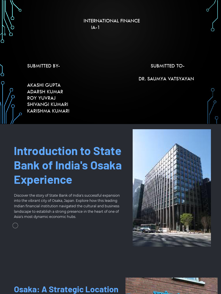 Introduction-to-State-Bank-of-Indias-Osaka-Experience 2 | PDF | Banks | Infrastructure