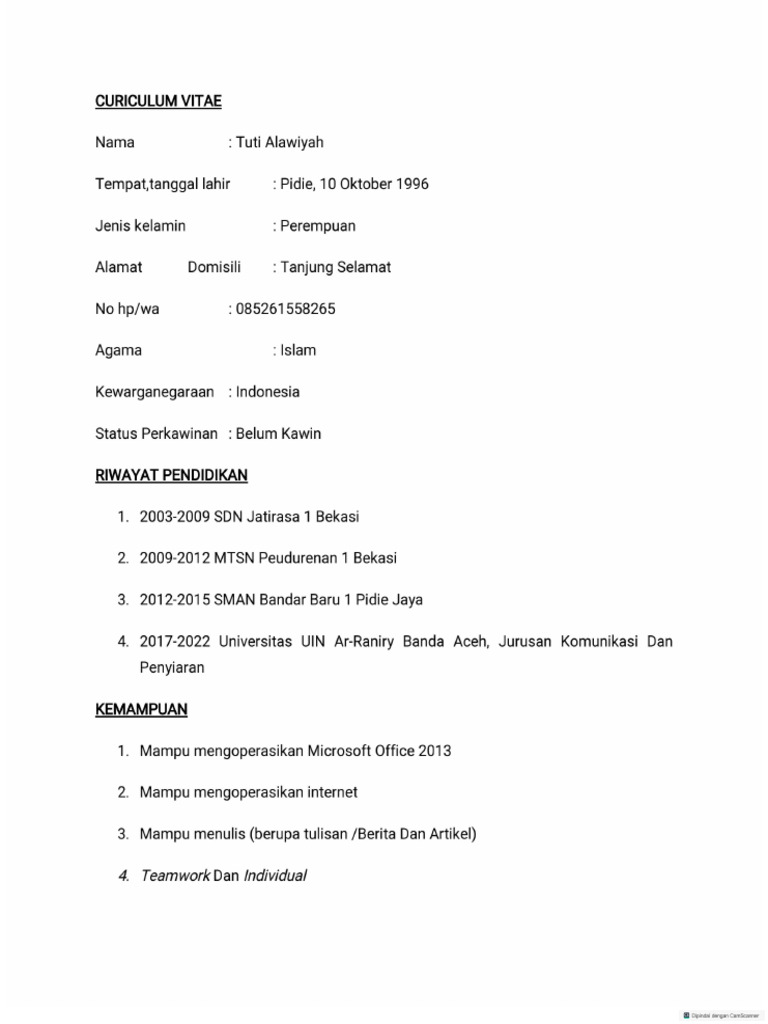 Curiculum Vitae | PDF