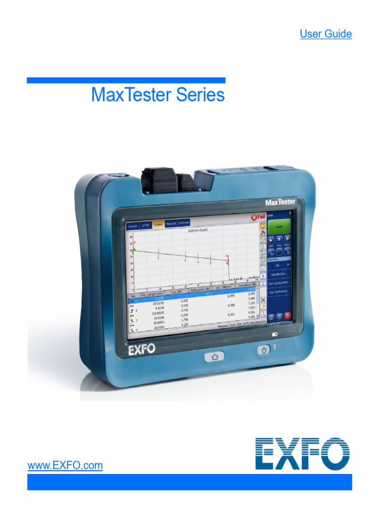 EXFO OTDR User Guide Maxtester Series English - 1076299 | PDF | Ieee ...