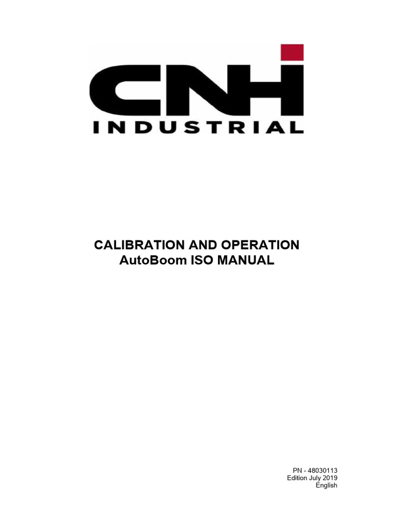 AutoBoom ISO Calibration and Operation | PDF | Belt (Mechanical ...