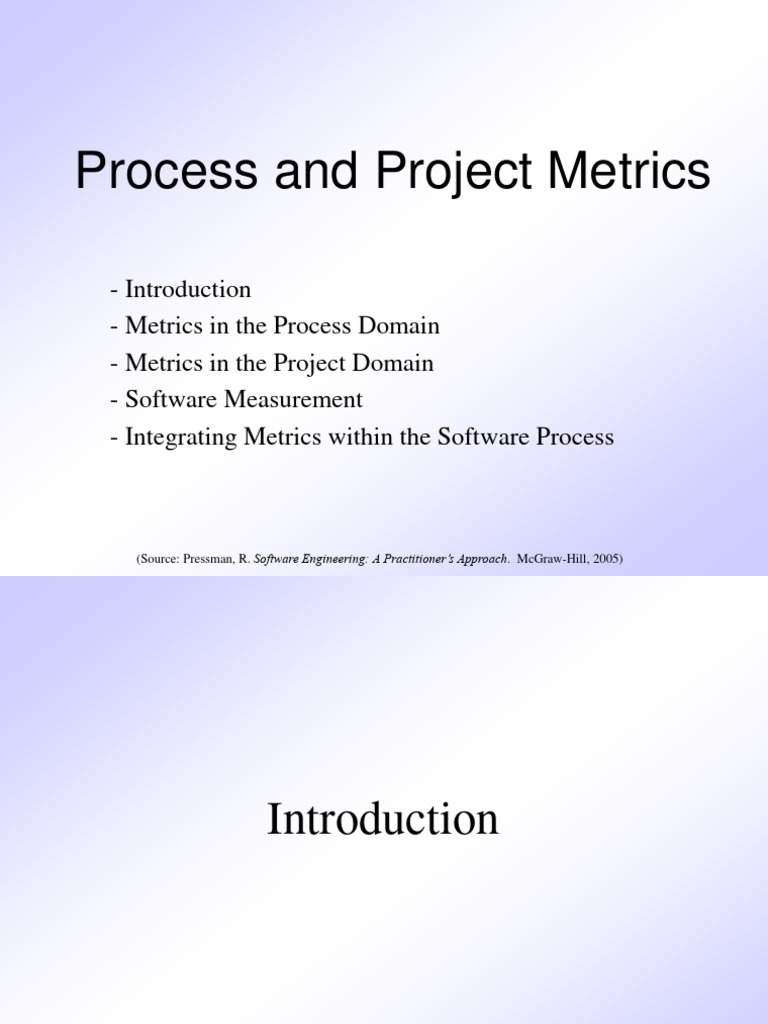Pressman Process and Project Metrics | PDF | Performance Indicator ...