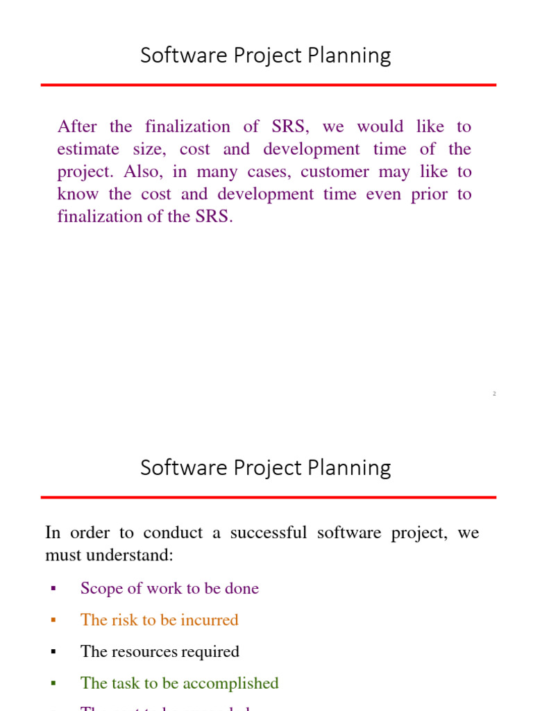 Software Project Planning Guide | PDF | Systems Engineering | Computer Engineering
