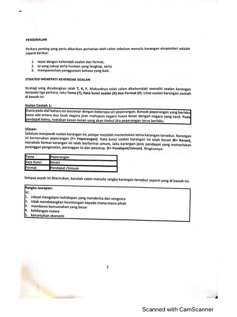 Nota Karangan Ekspositori | PDF