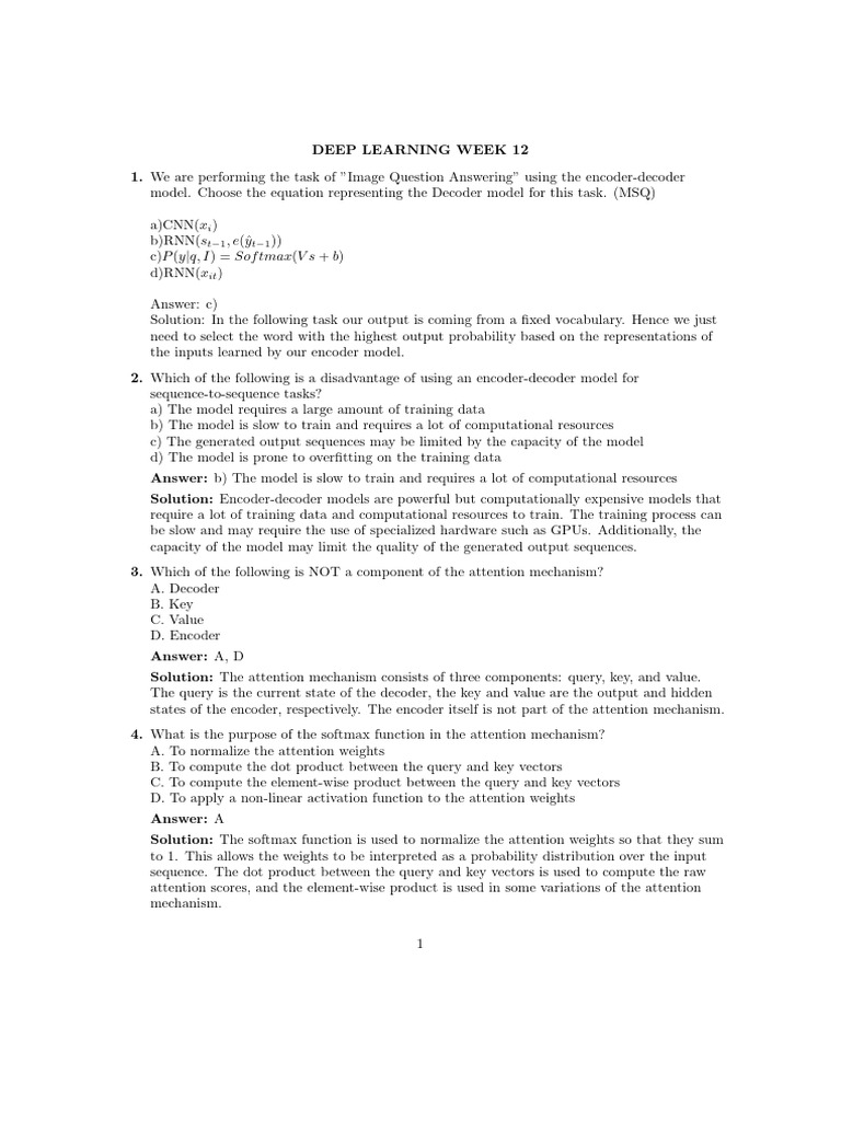 Deep Learning Week 12 | PDF | Cognitive Science | Learning