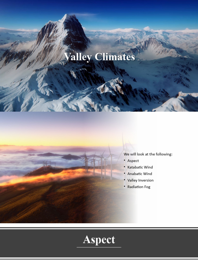 Tutor PPT Valley Climates | PDF | Frost | Fog