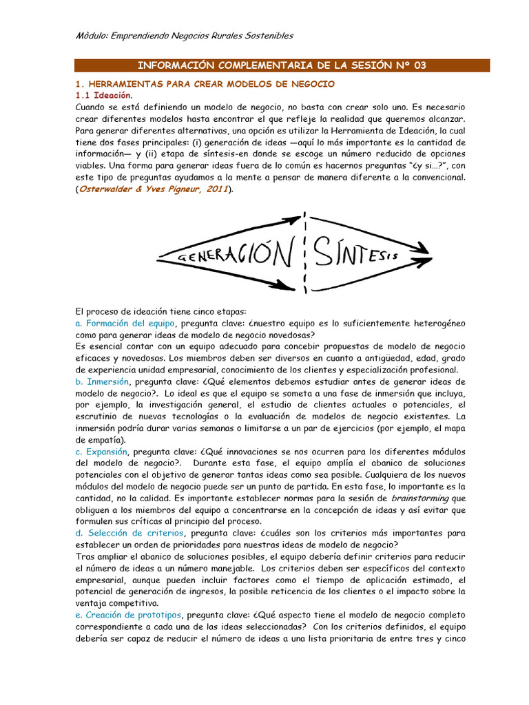 Informacion Complementaria 3 | PDF | Business | Modelo de negocio