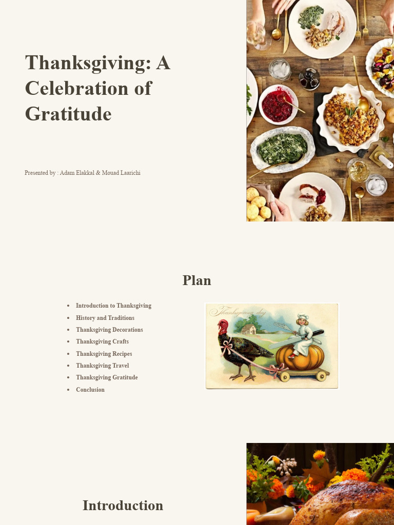 Thanksgiving A Celebration of Gratitude | PDF | Thanksgiving Dinner | Foods