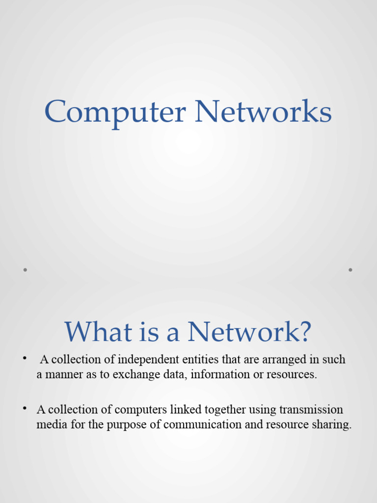 Computer Network Basics & Devices | PDF | Computer Network | Network Topology