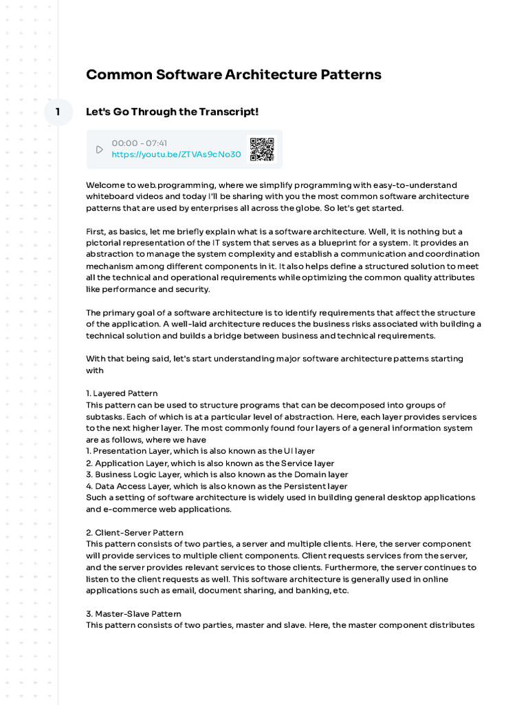 Twee - Common Software Architecture Patterns | PDF | Model–View–Controller | Client–Server Model