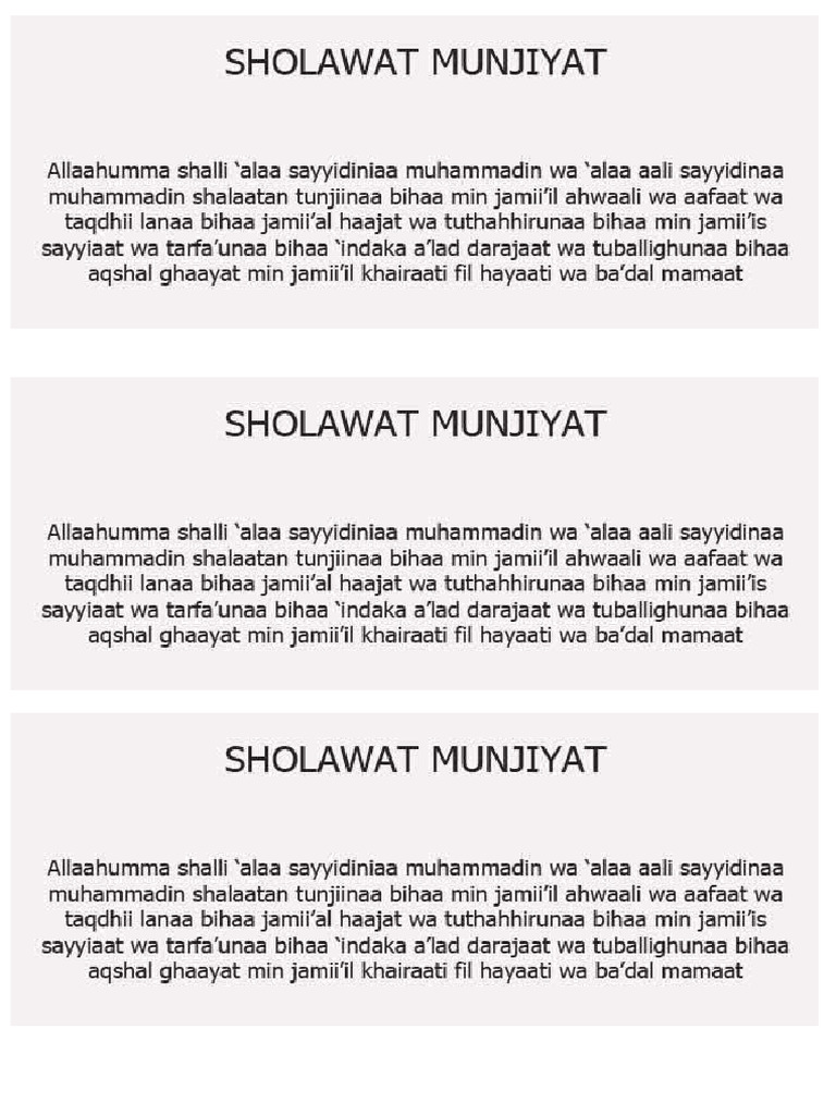 Bu Yuli Sholawat | PDF