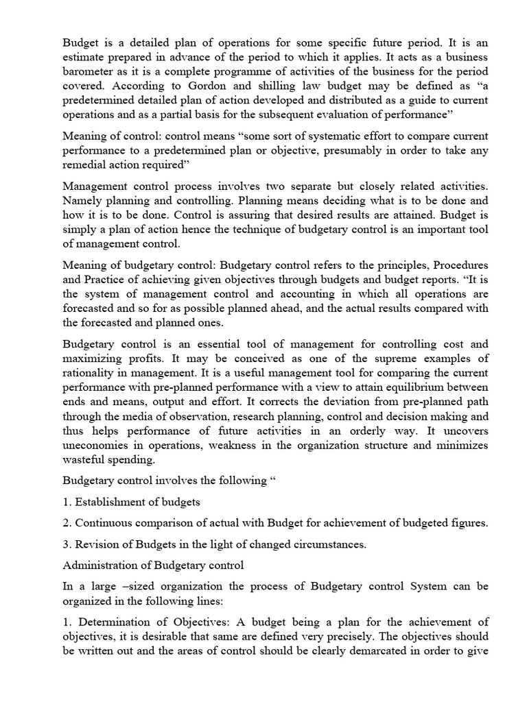 Lecture 7 Budget | PDF | Budget | Expense