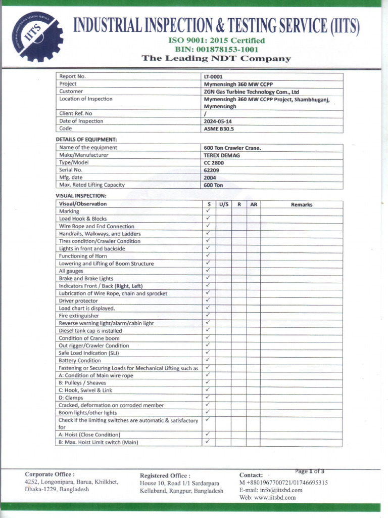 Load Teating Report | PDF