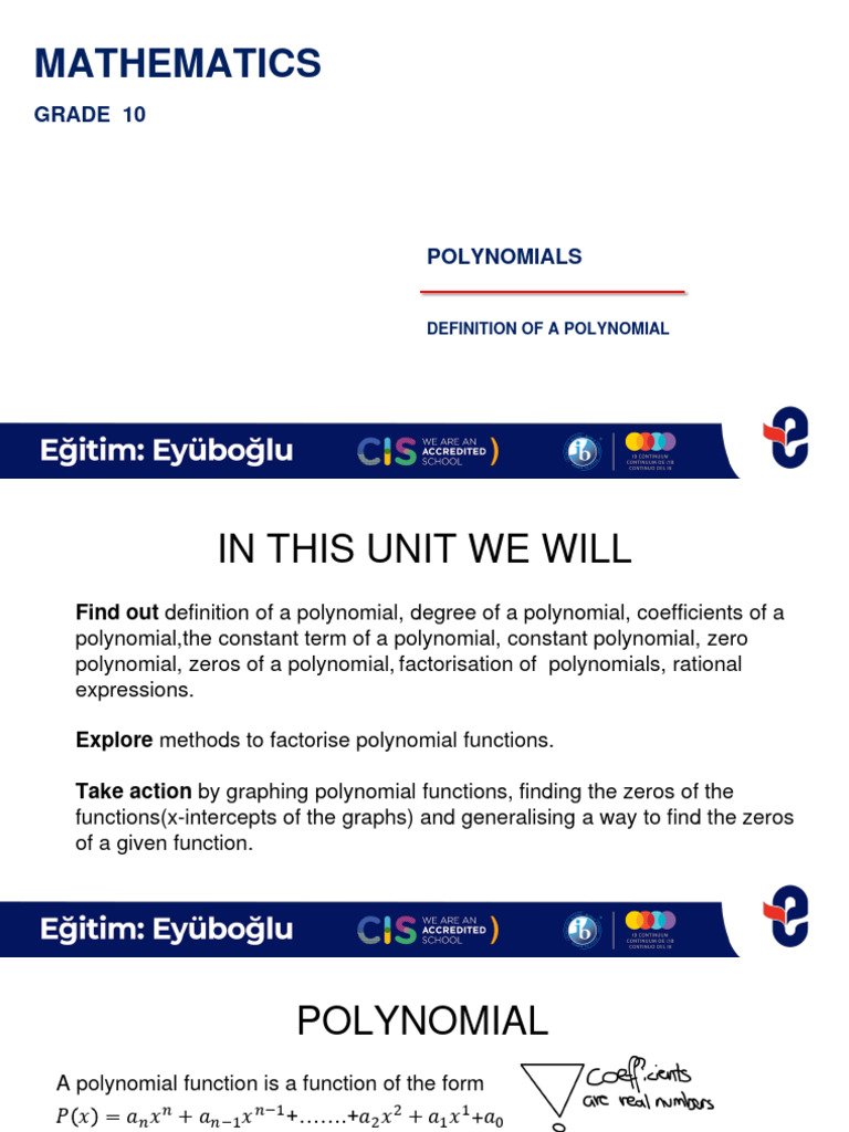 Polynomials Pdf Polynomial Factorization