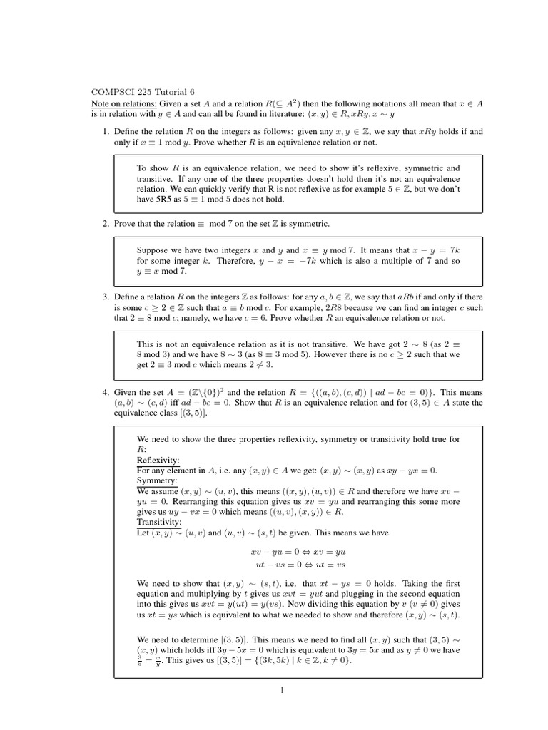Tutorial 6 Solutions | PDF | Symmetry | Mathematics