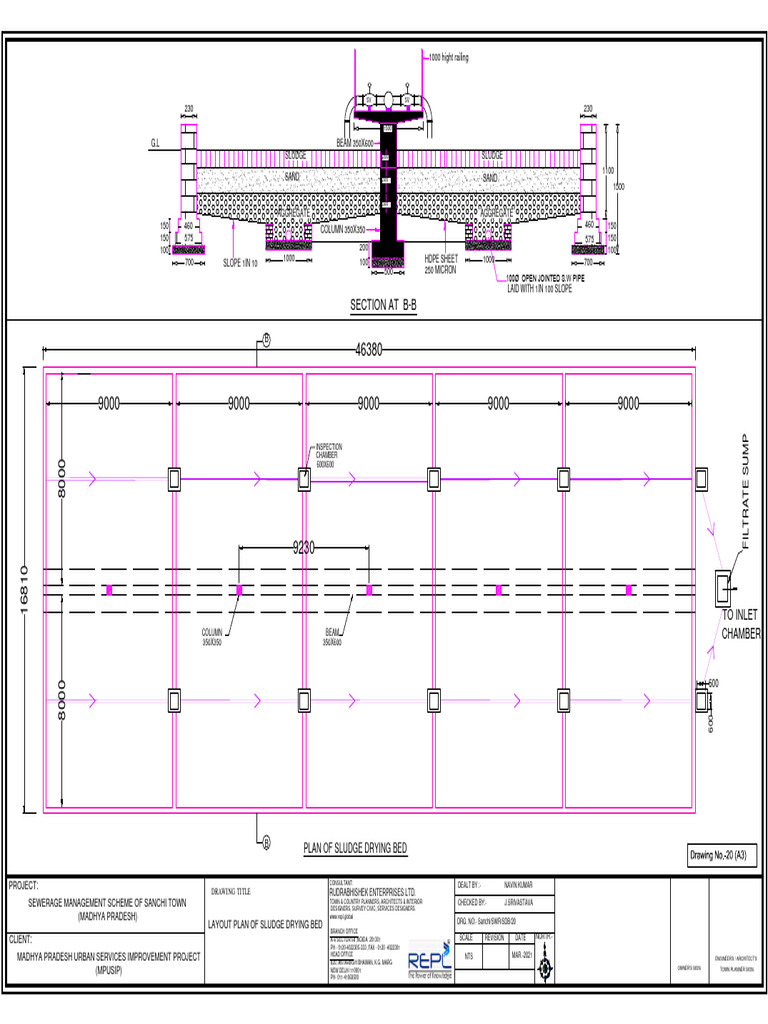 20.SLUDGE DRYING BED-Layout1 | PDF