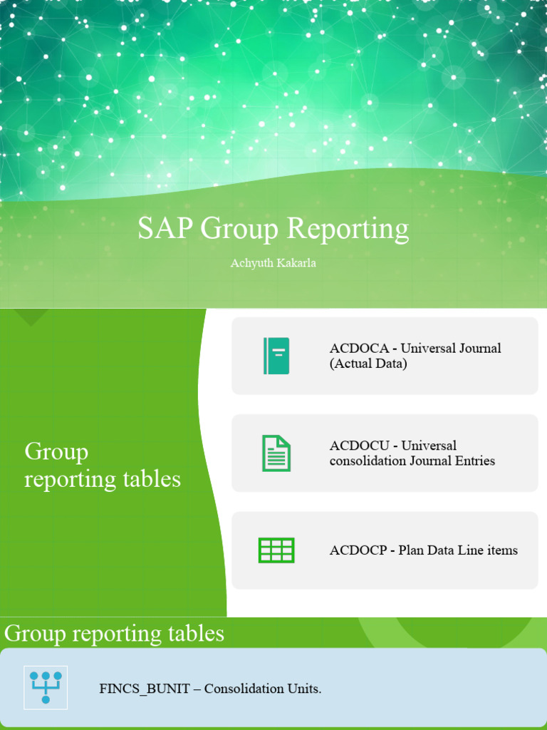 SAP Group Reporting Overview | PDF | Information Technology | Computing