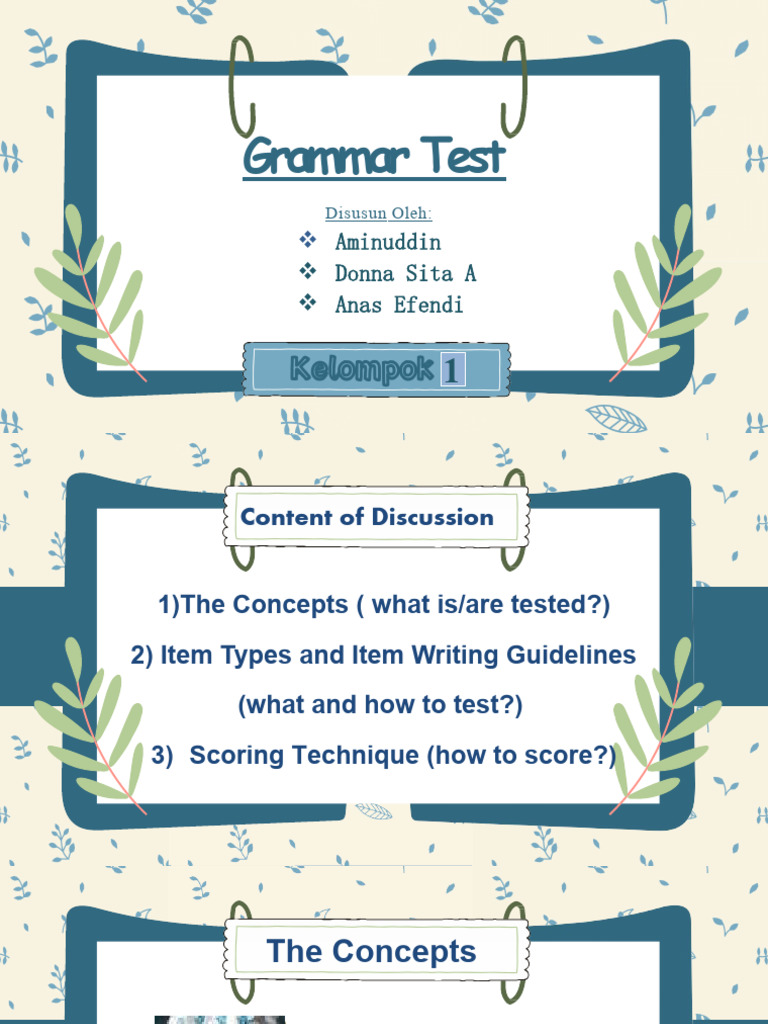 Grammar Assessment | PDF | Multiple Choice | Human Communication