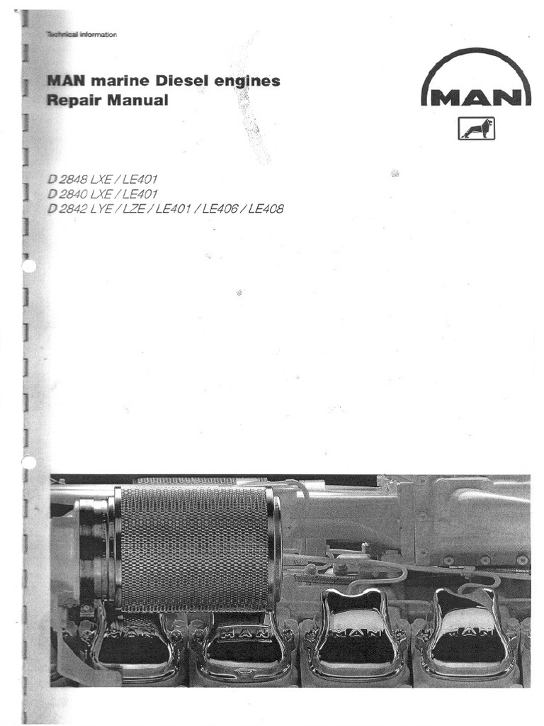 MAN Marine Diesel Repair Manual | PDF