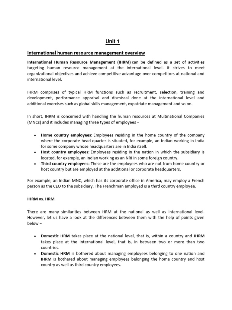 Ihrm Notes | PDF | Human Resource Management | Recruitment