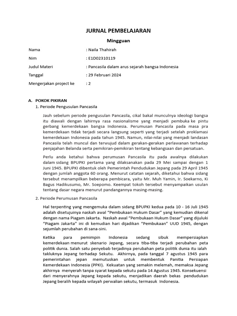 Menelusuri Konsep Dan Urgensi Pendidikan Pancasila | PDF Menelusuri Konsep Dan Urgensi Pendidikan Pancasila | PDF