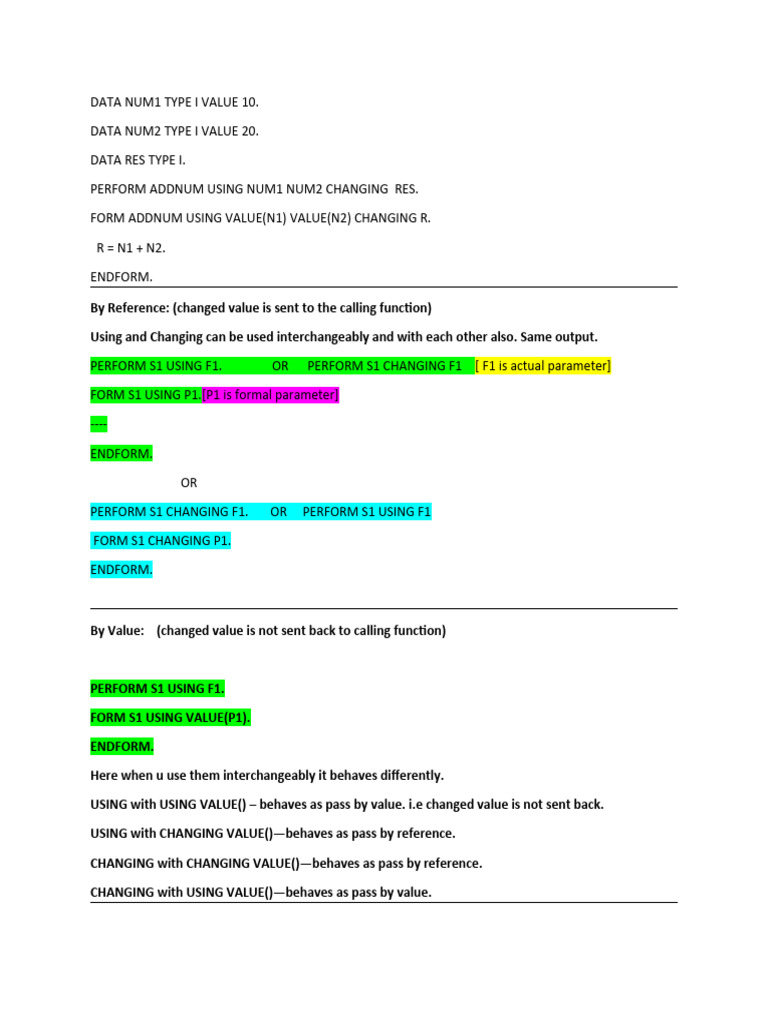 Sub Routines | Download Free PDF | Parameter (Computer Programming) | Software Engineering